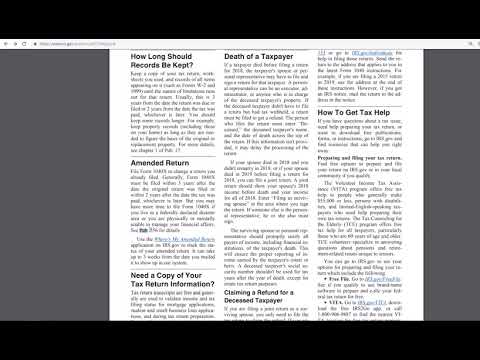 2018 – Form 1040 – What If You Made A Mistake and Need to Amend