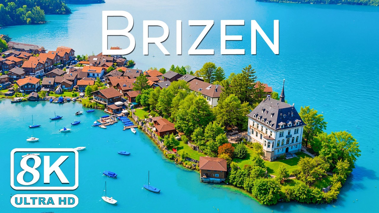 Brienz Switzerland 8K | Blue Lake, Flowered Chalets, and High Alpine Peaks | Epic Landscapes