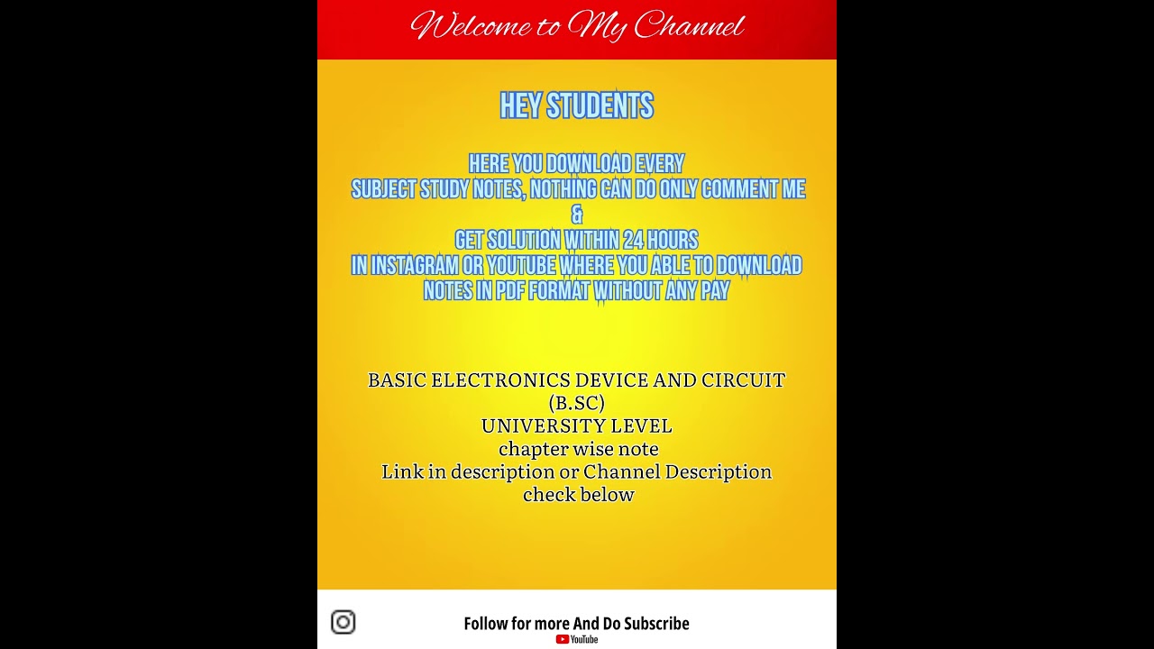 BASIC ELECTRONICS DEVICE AND CIRCUIT || B.SC || IMPORTANT QUESTION BANK PDF IN DESCRIPTION #examprep