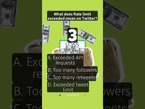 What does Rate limit exceeded mean on Twitter?