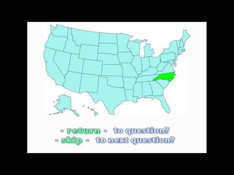 Interactive United States Map Quiz - Location of North Carolina