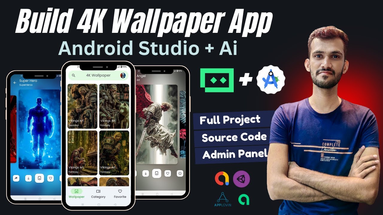 Build 4K Wallpaper App with Admin Panel using (Android Studio + AI)  Full Project & Source Code