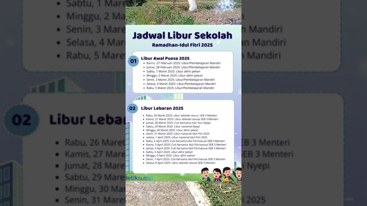 Jadwal Libur Sekolah Ramadhan 2025 #libur2025 #liburpuasa2025 #ramadhan2025 #libursekolah