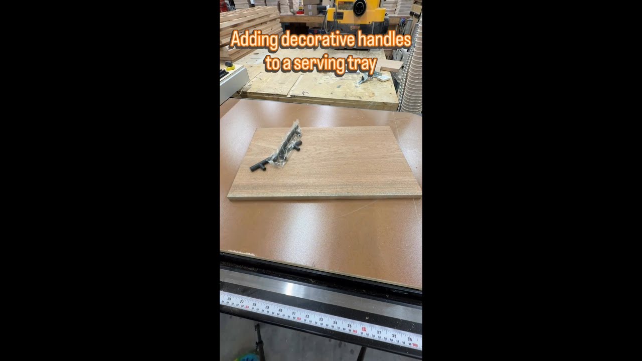 DIY Serving Trays - Adding Hardware