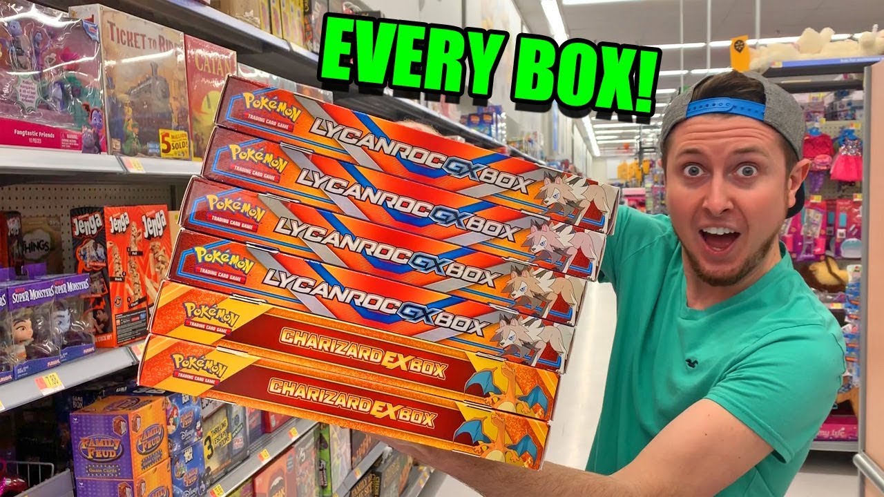 BUYING EVERY CLEARANCE EX & GX POKEMON CARD COLLECTION BOX at WALMART! Opening Packs
