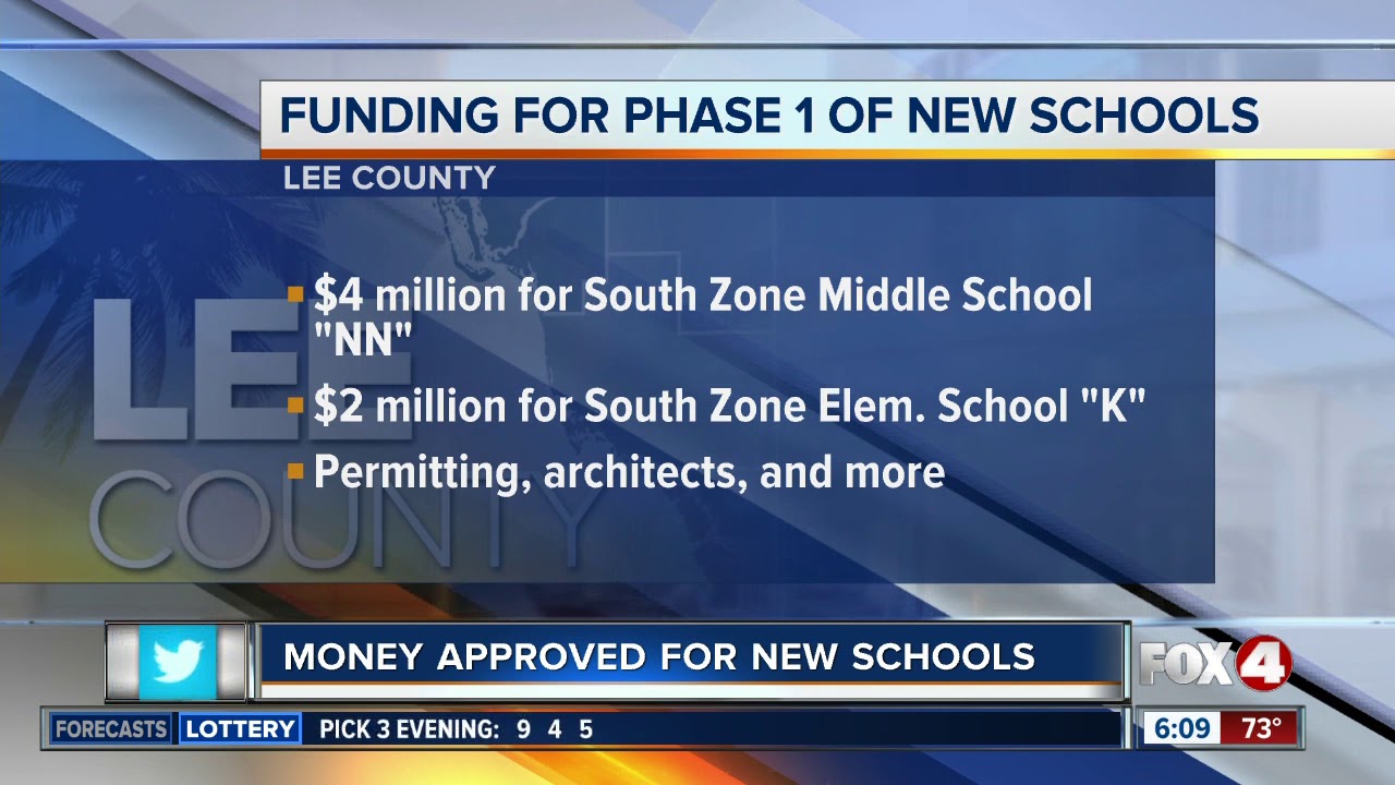 Preliminary funding approved for two new schools in Lee County