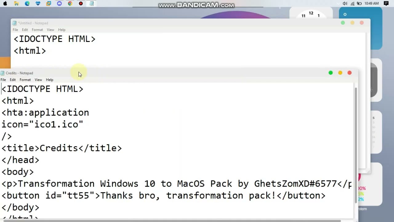How to create a HTML Application (.hta)