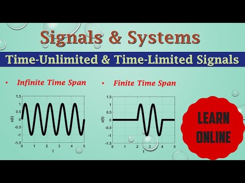 Time limited and Time Unlimited Signals in Signals and Systems | Classification of Signals