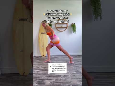 Want to TRY PILATES But Don't Have a REFORMER? #pilates #reformerpilates #shorts #viral #workout