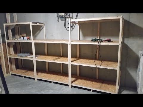 How to Build the Cheapest Budget Storage Shelves DIY