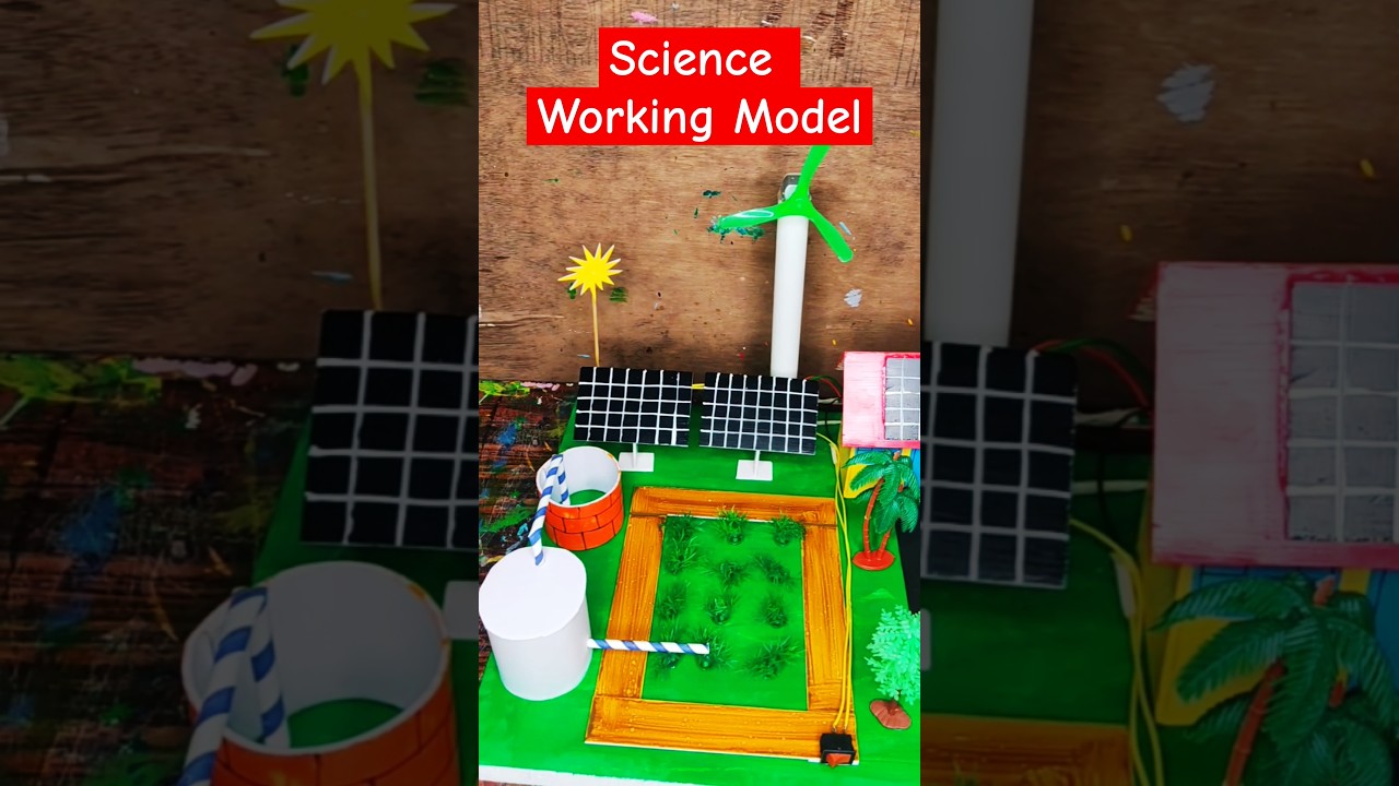 solar and wind energy irrigation system working model | science project #science #project
