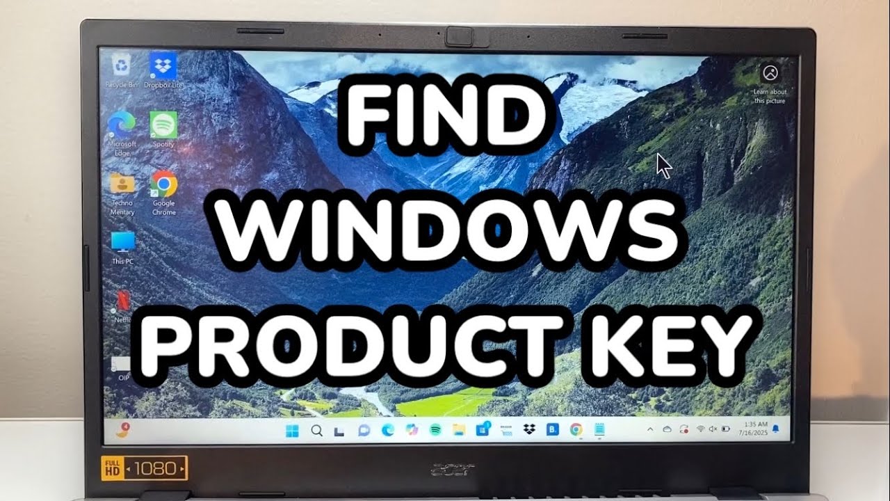 How To Find Windows 11 / 10 Product Key