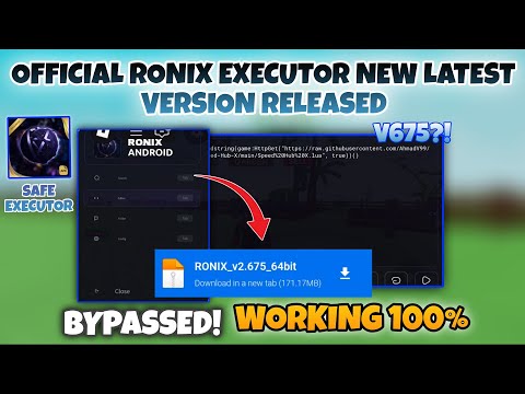[NEW] RONIX EXECUTOR V675 OFFICIAL RONIX EXECUTOR NEW LATEST VERSION RELEASED ( NO LAG )  PASTEBIN