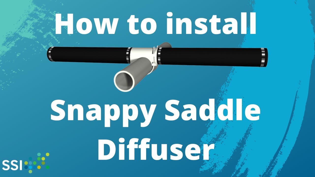 How do I install SSI's Snappy Saddle Diffuser?