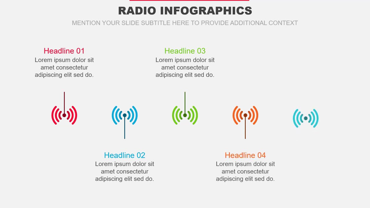 Radio Infographics Animated Presentation Slides