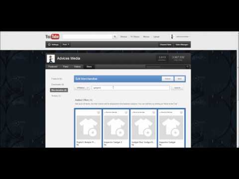 YouTube Merch Store - Promote Licensed Merchandise like T-Shirts, Digital Downloads, Tickets