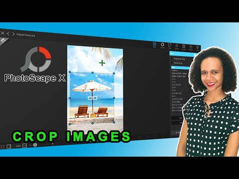 How to CROP IMAGES in PHOTOSCAPE X - CROP Photos - SAVE the CROPPED AREA as NEW IMAGE