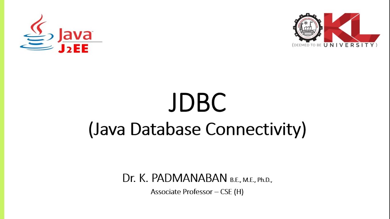 EP0004: JDBC (Java Database Connectivity) with MySQL