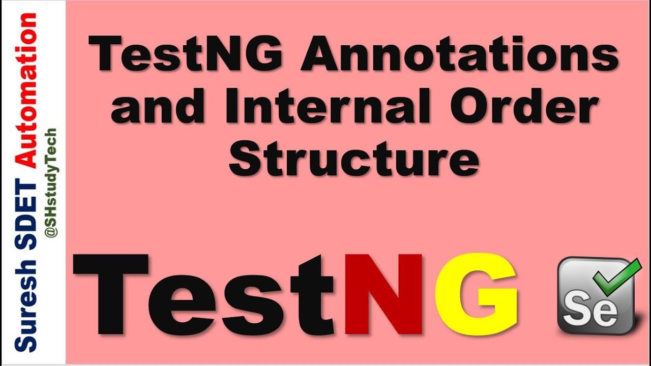 #5 TestNG Annotations & Its Internal Order Structure | Selenium Framework with JAVA | SDET
