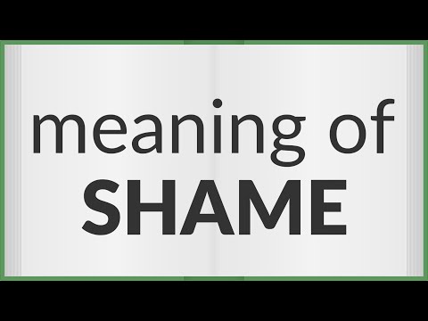 Shame | meaning of Shame