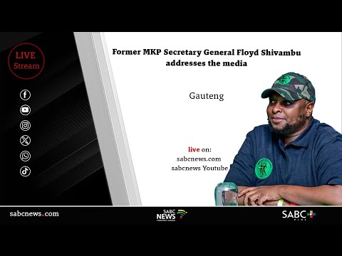 Former Secretary General of the MKP Floyd Shivambu addresses the media