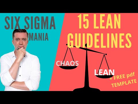 15 lean guiding principles, Lean production, Lean manufacturing principles