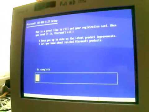 MS-DOS 6.22 setup
