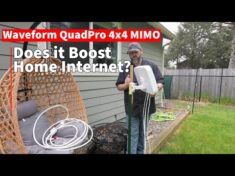 Waveform QuadPro 4x4 MIMO Signal Boosting Panel Antenna Kit For Cellular Internet
