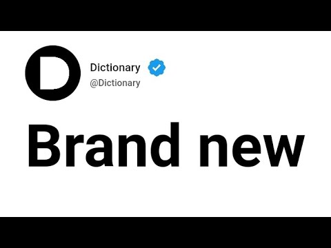 Brand new Meaning In English