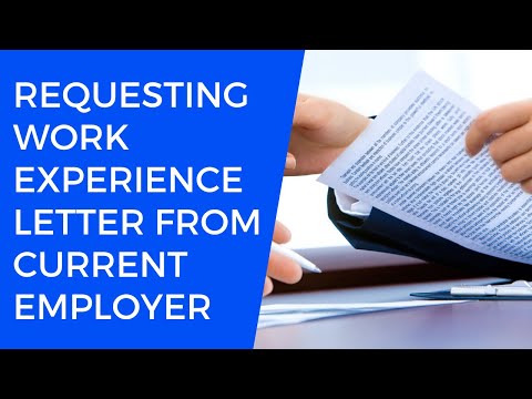 How to request work experience letter from current employer | Canada PR Reference Letter Format