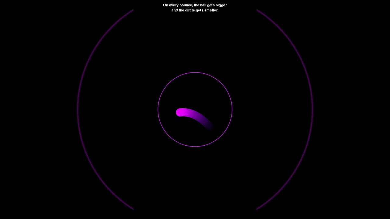 simulation ball bouncing #python #music #coding #adhd #space #smartphone #code #simulations #planet