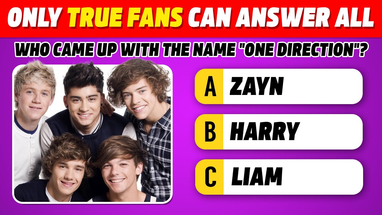 Ultimate Quiz for One Direction fans | Can you answer all 50 questions? | Directioners Quiz 2024