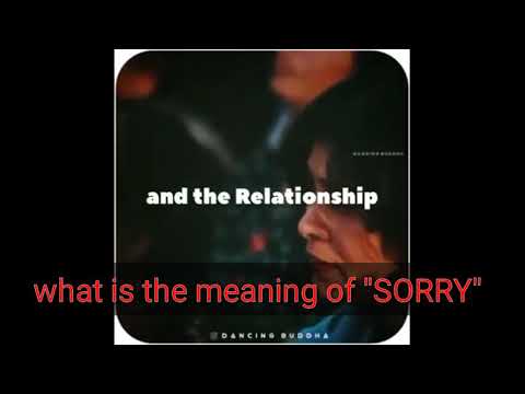 #SORRY# What is the meaning of the word.