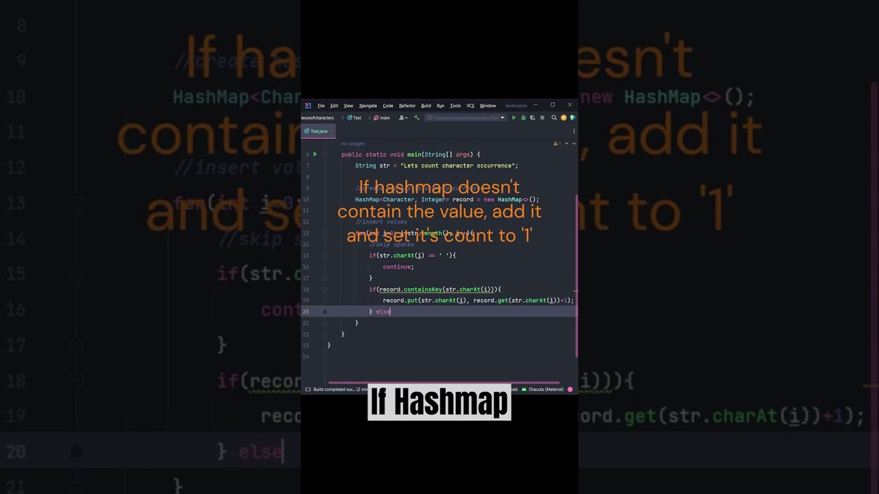 Count Occurrence of Characters in a String | Coding Round Question #shortsvideo #shortsfeed #coding