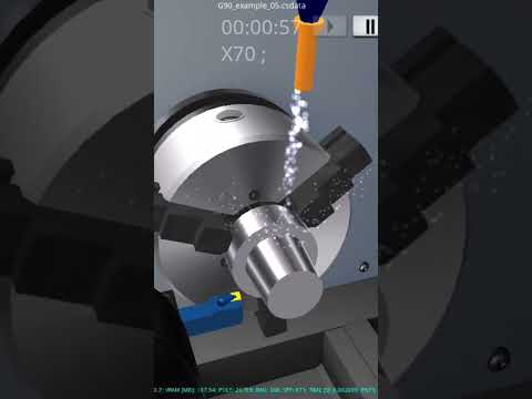 G90 in CNC | What is G90 in Fanuc | #simulator #cnc#boringOperations #cnc #machine #automobile
