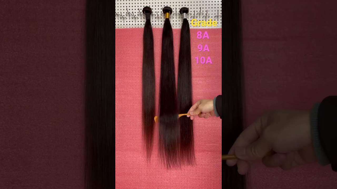 How to know the difference of different quality hair bundles? Grade 8A 9A 10A Human Hair Bundles