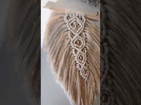 How to Create a BEAUTIFUL Macrame Feather Wall Hanging