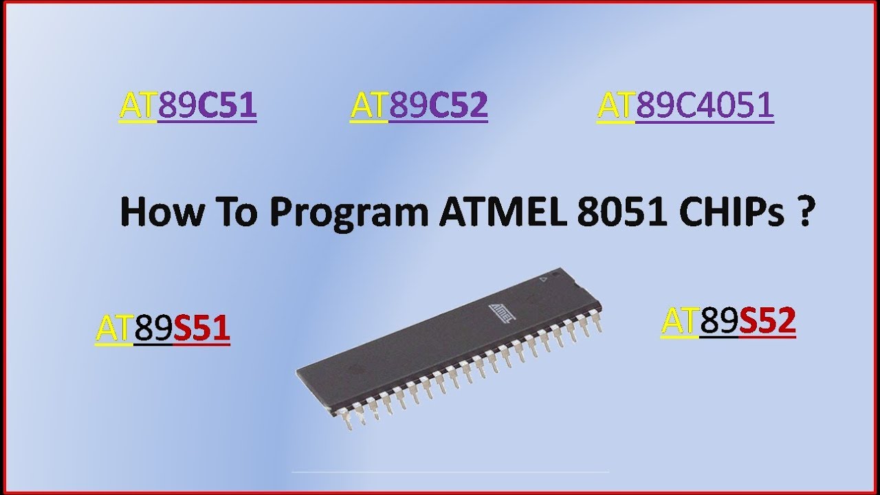 how to Program 8051 ICs of ATMEL (2/3)
