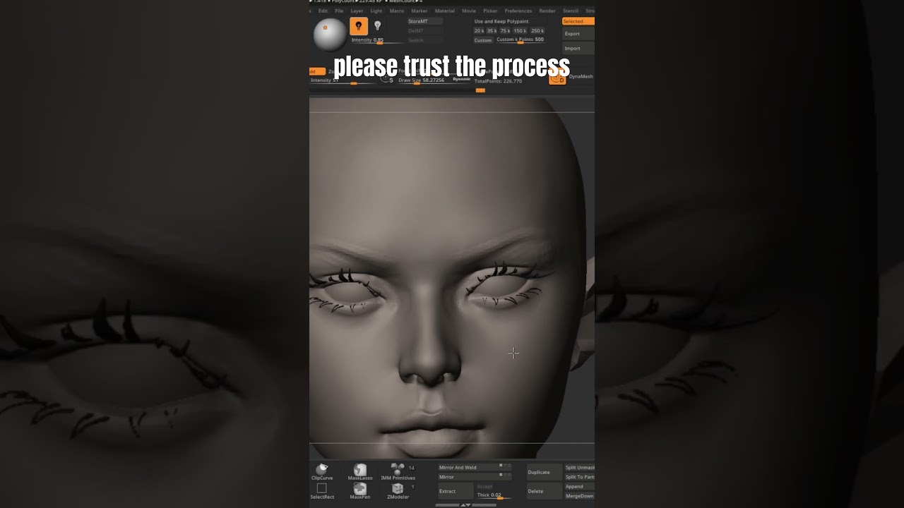android 18 from Dragonball sculting process #art #fanartanime #zbrush #digitalart #sculpting