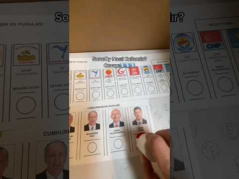 Seçimlerde oy nasıl kullanılır?