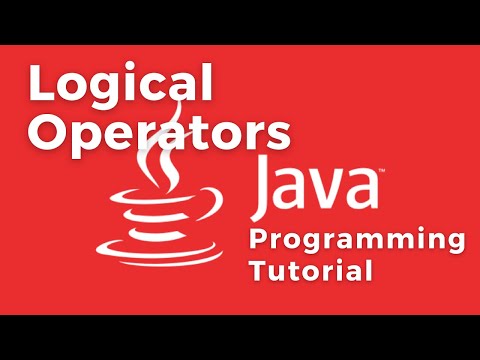 Logical Operators (AND && - OR || - NOT !) Boolean Expressions - Java programming tutorial