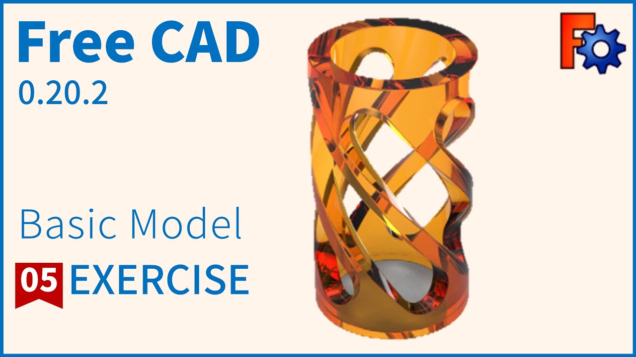 FreeCAD Tutorial for beginners,basic model exercise-005