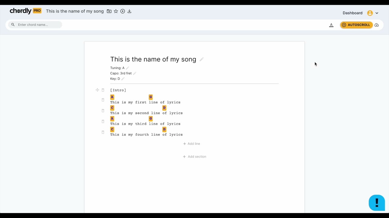 How to Create Lyric Chord Sheets for Guitar Quickly with Chordly