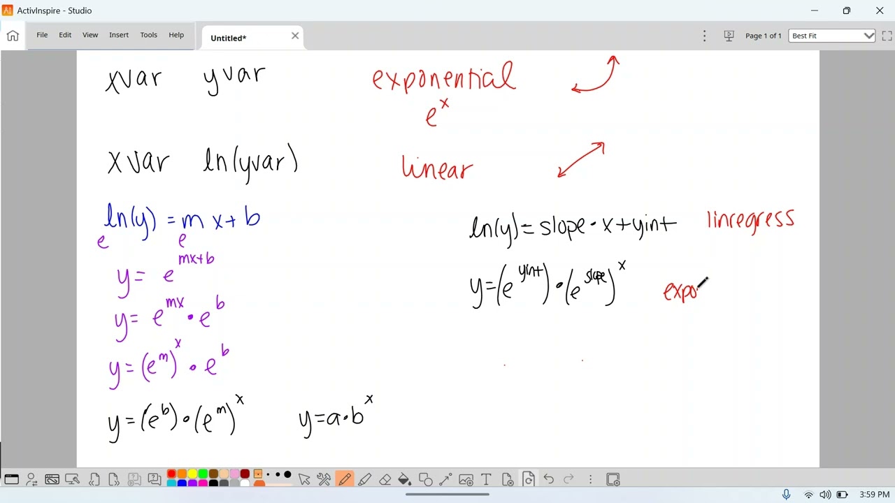 Python:  Exponential Regression