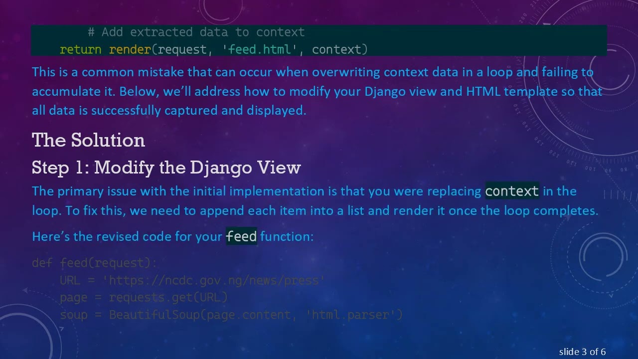 How to Properly Output Data from Python Django to HTML: A Step-by-Step Solution