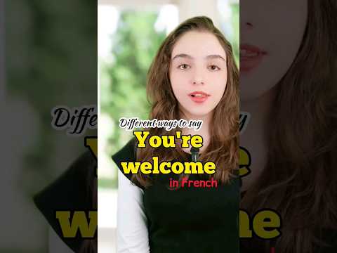 Other ways to say "YOU'RE WELCOME " in French #frenchlanguage #learnfrench