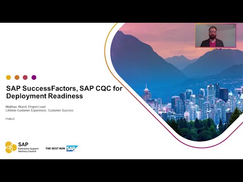 Overview video: SAP SFSF – SAP CQC for Deployment Readiness | ESAC 2021