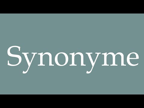 How to Pronounce ''Synonyme'' (Synonym) Correctly in French