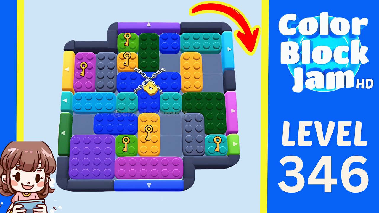 Color Block Jam Level 346 Solution Walkthrough