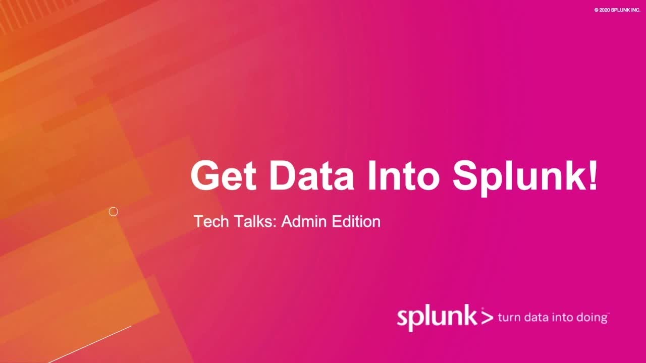 Getting Data Into Splunk